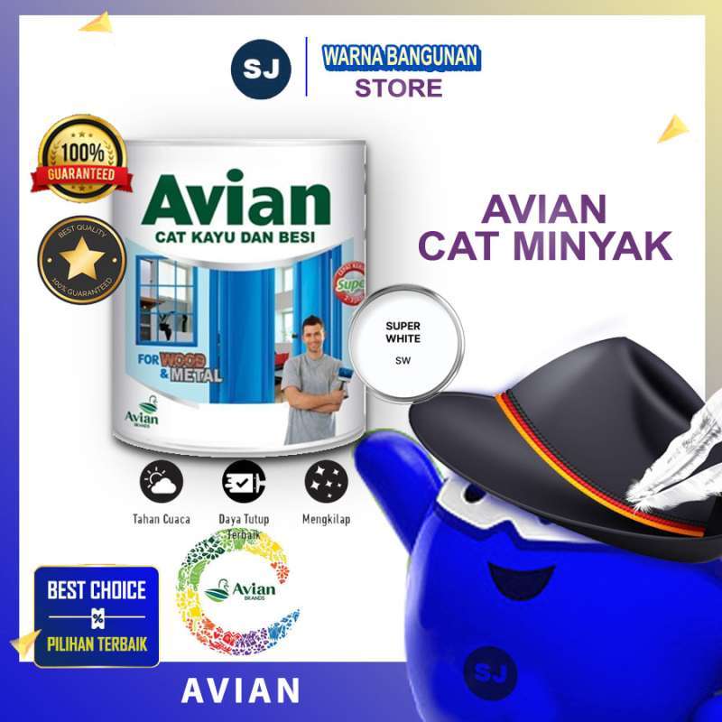 Jual Avian Cat Kayu Dan Besi (gloss) 100cc Cat Minyak, Cat Besi, Cat Kayu 100cc Avian - 306 ...