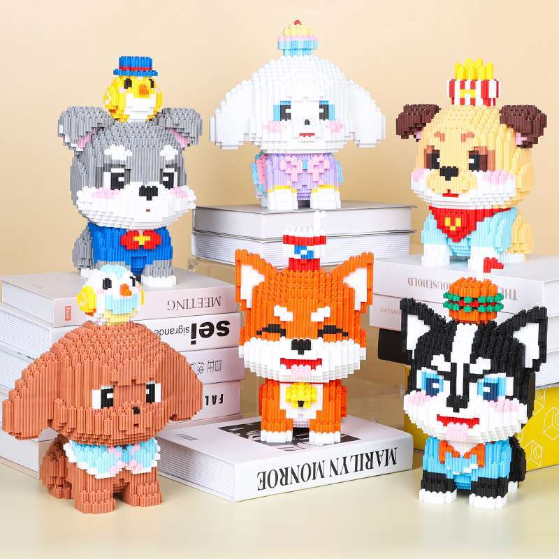 Jual [microblocks] Jumbo 25cm+ Dog Series / Mini Blok Anjing Puppy ...