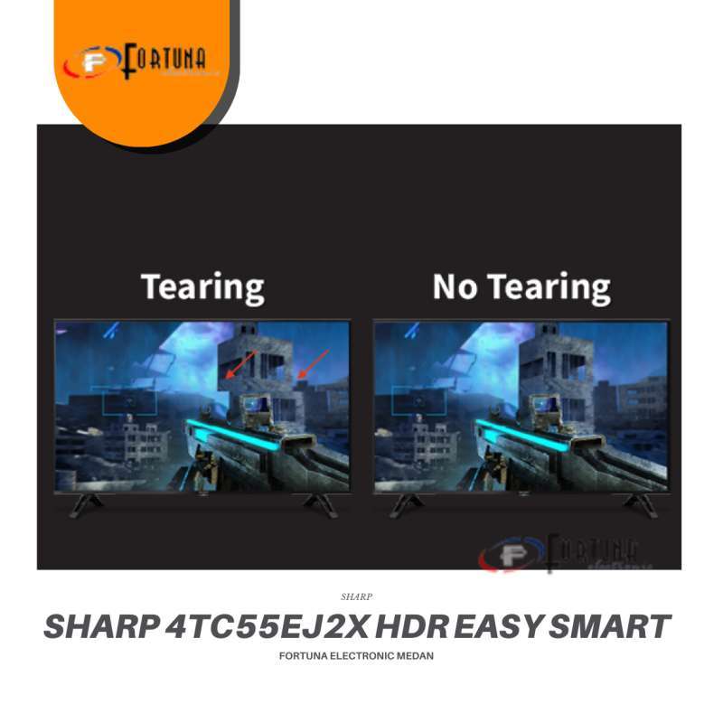 Jual Sharp 4tc55ej2x Led 4k Hdr Smart Tv 55 Inch || Medan Di Seller ...
