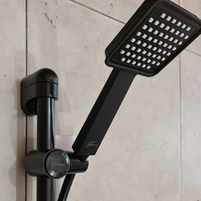 Jual Paket Shower Tiang Stainless Hitam + Kran Cabang Promo Termurah ...