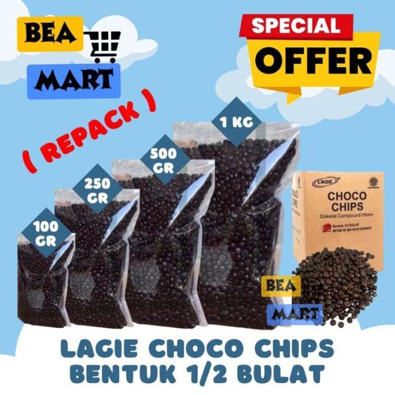 Jual Lagie Chocochips 1/2 Bulat 100gr 250gr 500gr 1kg | Repack Choco ...