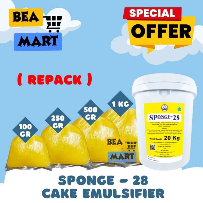 Jual Sp Sponge 28 100gr 250gr 500gr 1kg | Pengembang Kue / Cake ...