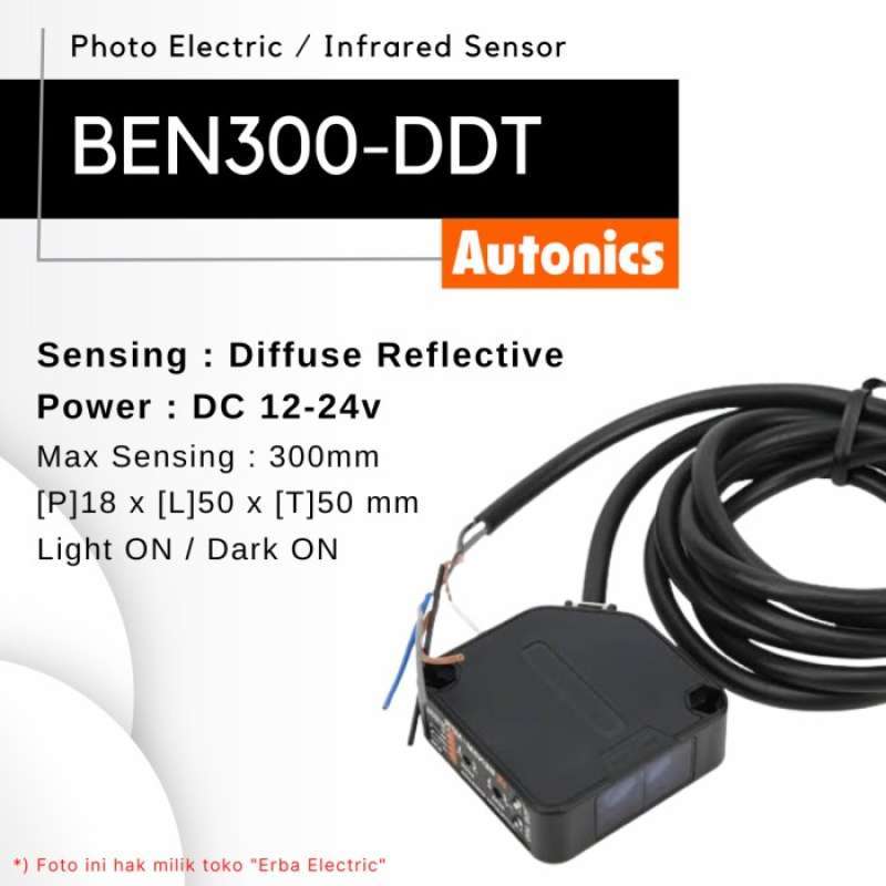 Jual Autonics Ben300-ddt Photo Sensor Diffuse Reflective Ben Series Di Seller Aghanim ...