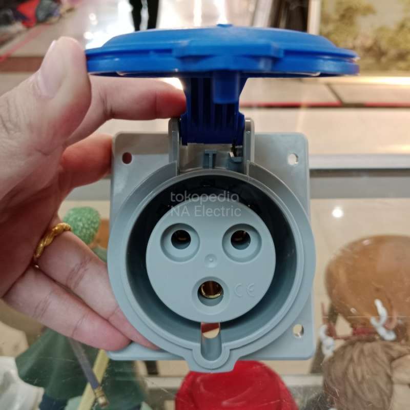 Jual Panel Mounting Socket Legrand 32a 3pin 2p+e 200-250v Ip44 555284 ...