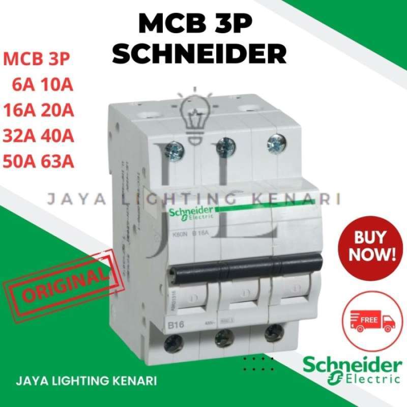 Jual Mcb Schneider 3p 3 Phase 6a 10a 16a 20a 32a 40a 50a 63a Original - 40a Di Seller Shin Store ...