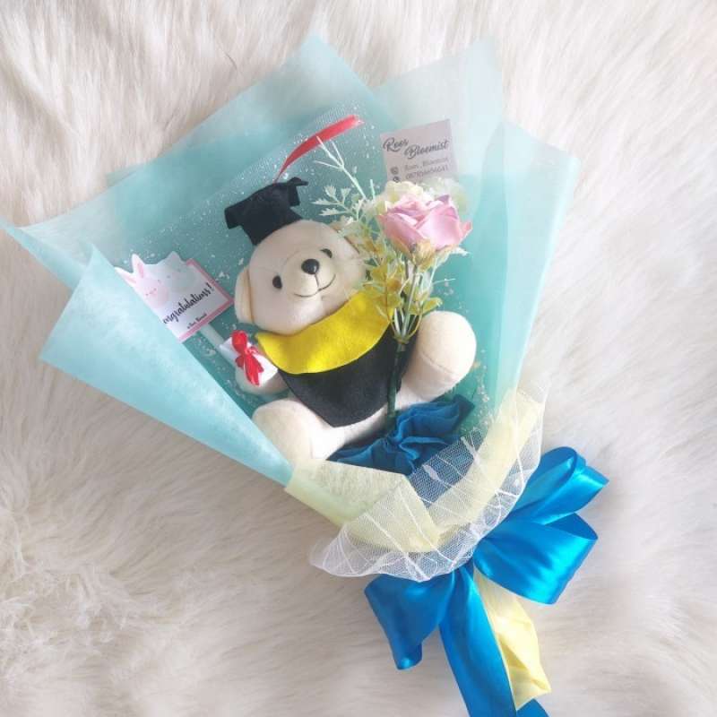 Promo Buket Wisuda | Bucket Boneka Wisuda Teddy Bear Beruang Toga ...