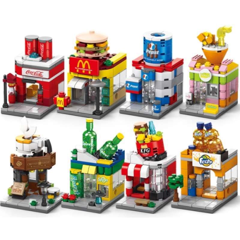 Promo 34 Lego City Nano Building Blocks Educational Toys Bricks Mini ...