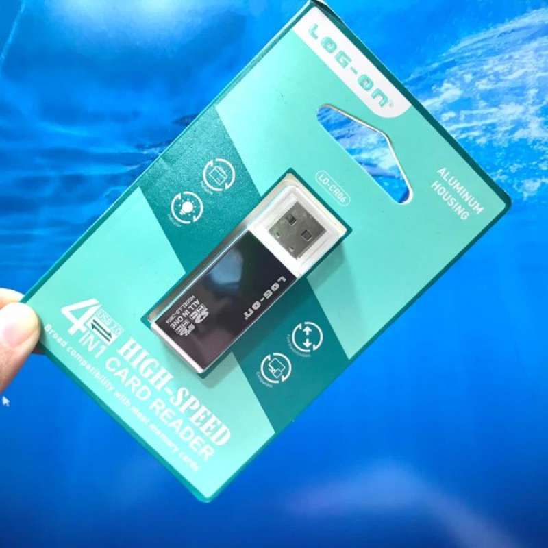 Jual Card Reader Log On Lo-cr06 Super Speed 4 In 1 Usb 2.0 - Fleco Cr ...