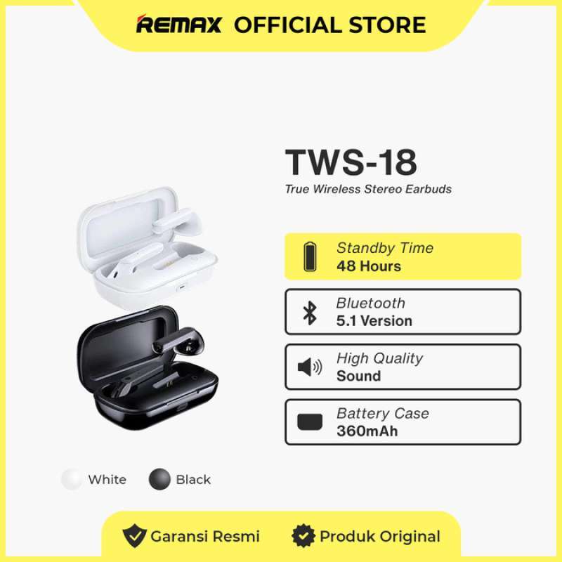 Promo Remax True Wireless Stereo 5,0 Bluetooth Version Tws-18 Diskon 23 ...