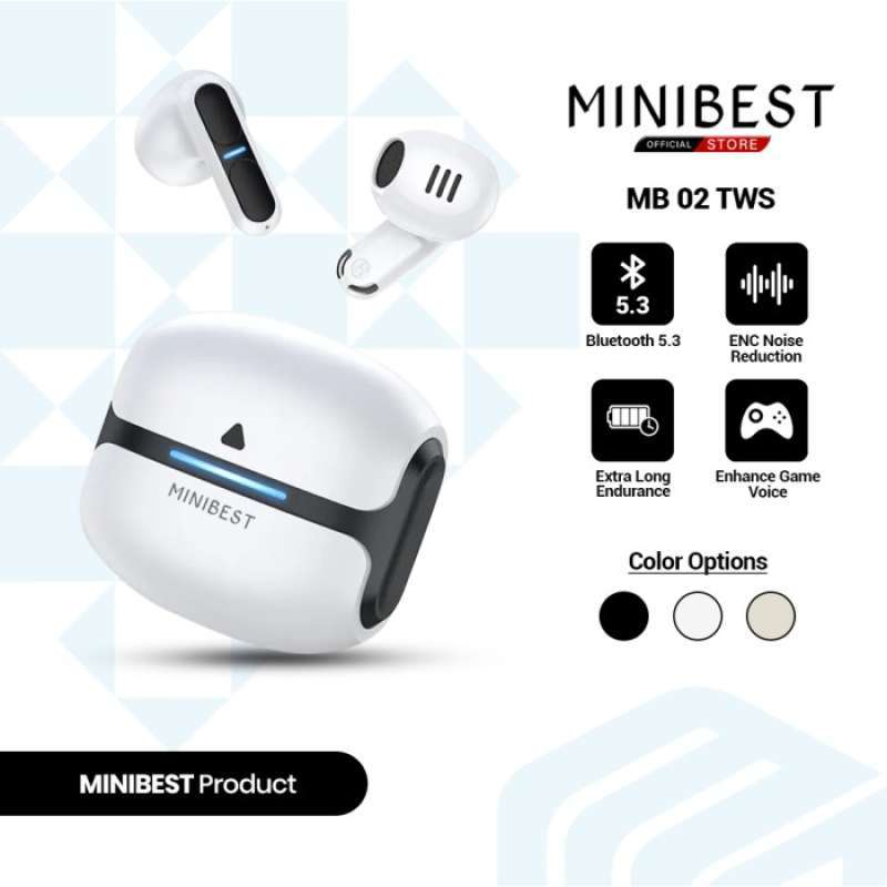Promo Minibest Mb02 Tws Earphone Headset Bluetooth V5.3 Enc Technology ...