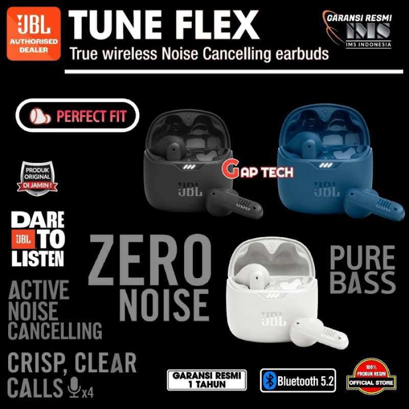 Promo Jbl Tune Flex True Wireless With Active Noise Cancelling Earbuds Tws Diskon 23% Di Seller ...