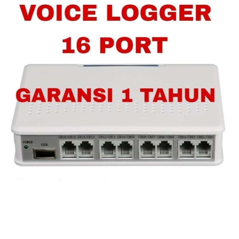Promo Alat Rekam Perekam Telepon 16 Line Port Usb Voice Logger My Voice ...