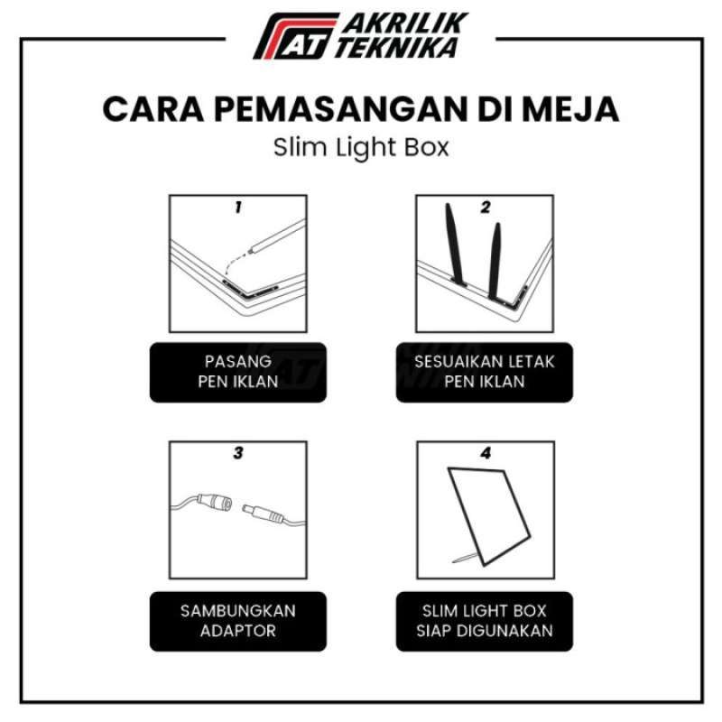 Promo Frame Bingkai Display Poster Led Lampu Akrilik Slim Light Box - Ukuran Diskon 23% Di ...