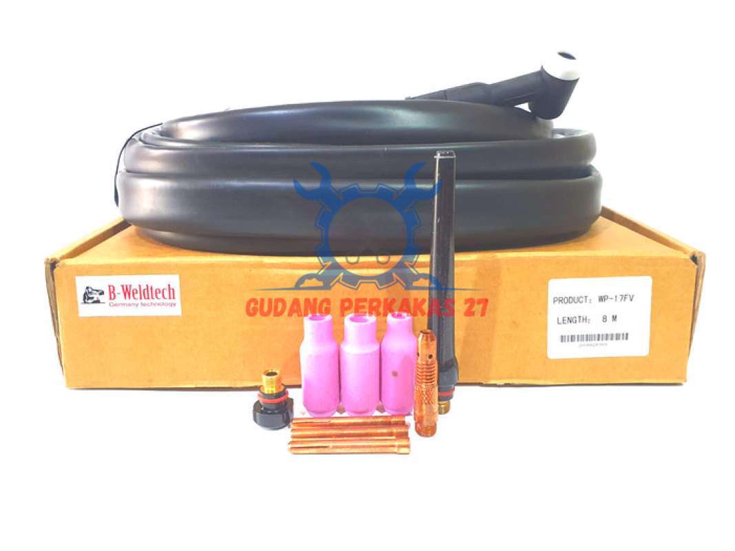 Promo Stang Las Argon Tig Torch Wp 17 Vf Panjang Kabel 7.6meter Switch ...