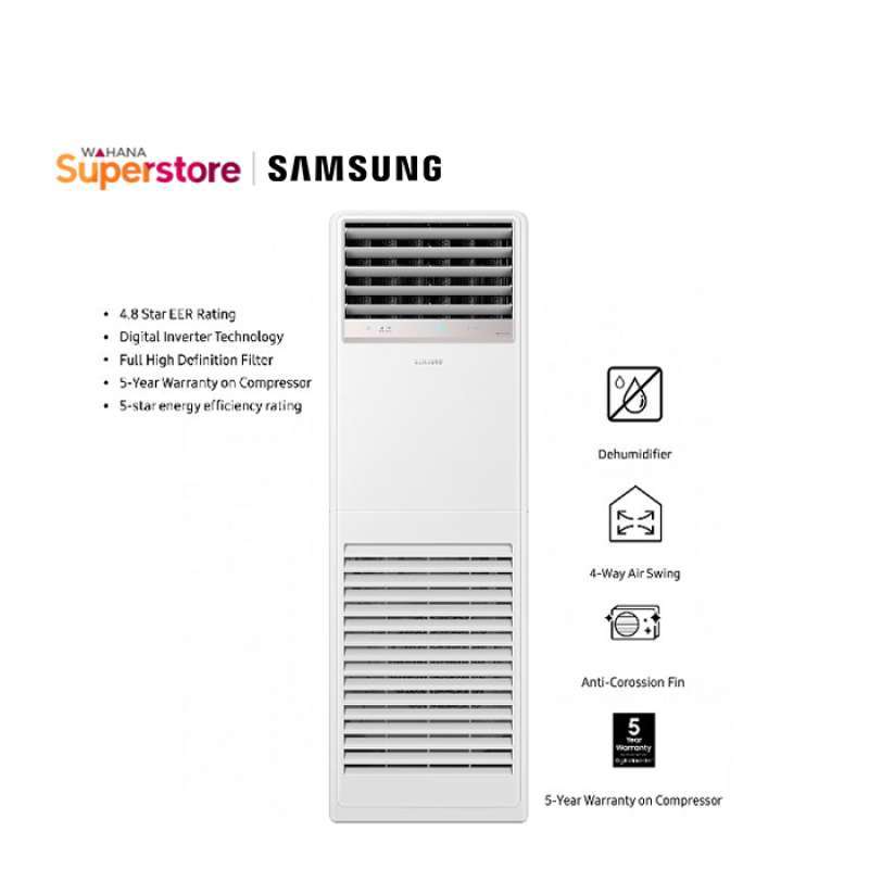 Promo Samsung Ac Floor Standing Inverter 5 Pk ( 3 Phase ) - Ac048bnpdkc ...