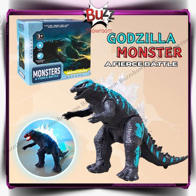 Jual Godzilla King Monster Mainan Anak Robot Bisa Jalan Lampu Suara ...