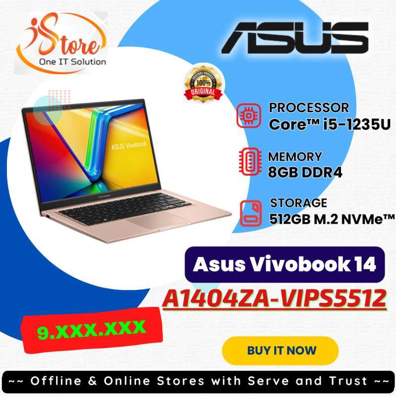 Jual Asus Vivobook 14 A1404za-vips552_core I5-1235u/8gb/512gb Ssd/14 ...