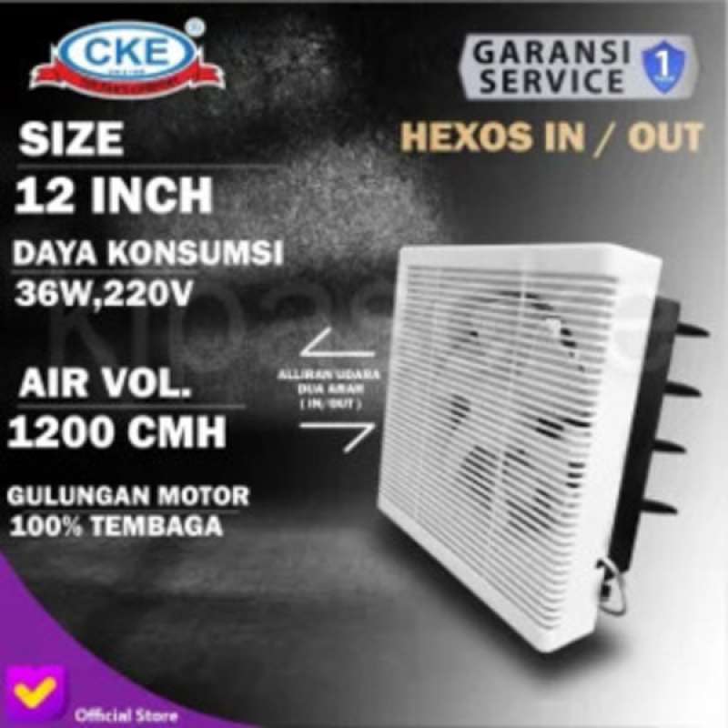 Jual Cke Exhaust Fan In-out 12 Inch Efio-dn-klt-30b-2-nb Di Seller ...