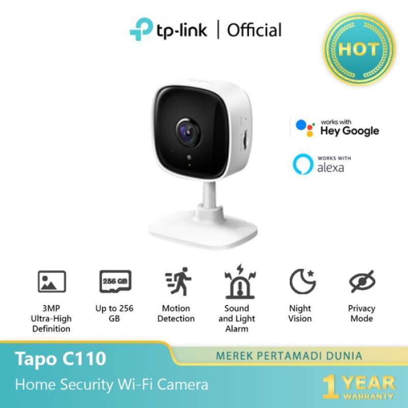 Promo Tp Link Tapo C110 Cctv 3mp 2k Indoor Wi Fi Wireless Camera Ip Kamera Diskon 23 Di Seller