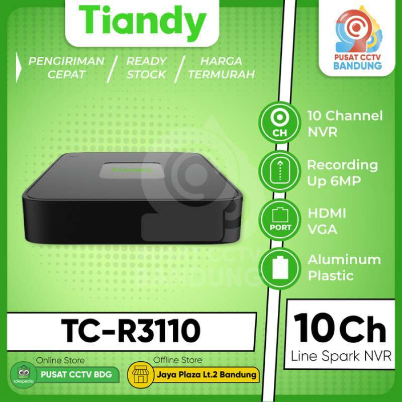 Promo Tiandy Tc-r3110 10channel Nvr Diskon 23% Di Seller Guinevere Store - Kebon Kacang, Kota ...