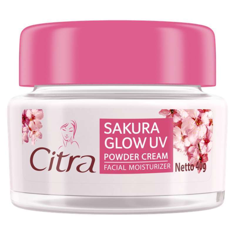 Promo Citra Sakura Glow Uv Powder Cream 40 Gram Diskon 31% Di Seller ...