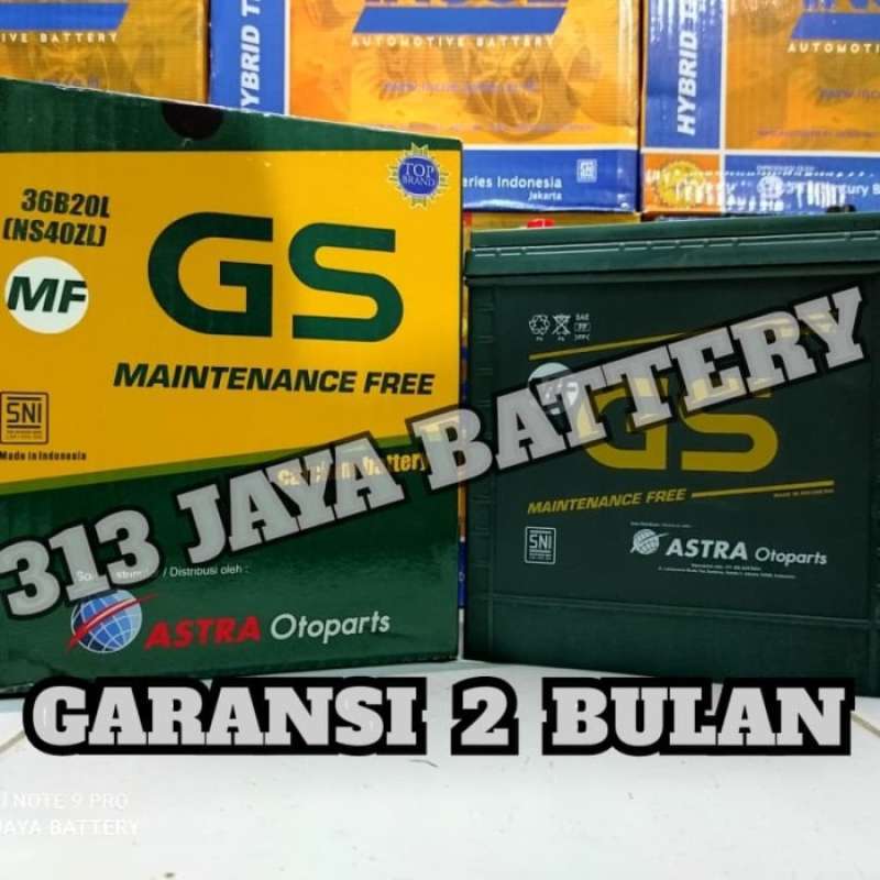 Promo Aki Kering Gs Astra Ns40zl 35amper Agya,ayla,brio,jazz,apv,datsun Diskon 23% Di Seller ...