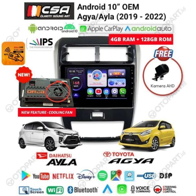 Promo Head Unit Android 10 Inchi For Toyota Agya Dan Daihatsu Ayla 2019-2022 Diskon 23% Di ...