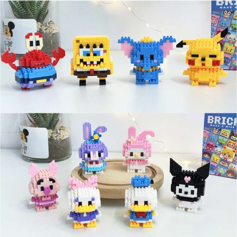 Promo Nano Block Model Diy Karakter Kartun Mainan Balok Susun Edukasi Anak Bricks Mini Kuromi ...
