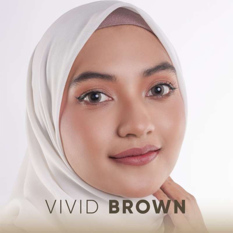 Promo Vivid Brown Monthly Softlens Warna Bulanan - -3.75 Diskon 23% Di ...
