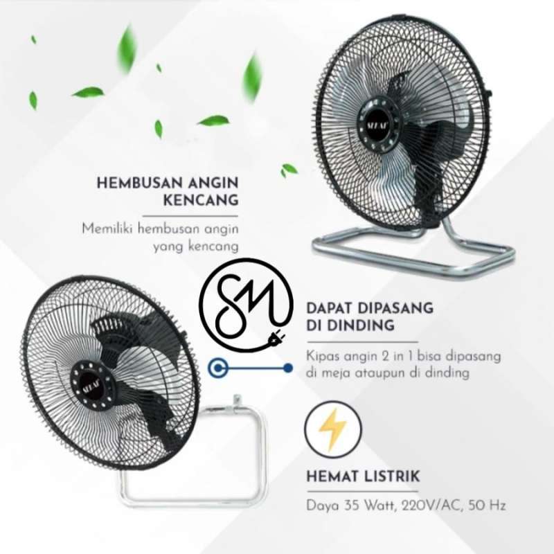 Jual Kipas Angin Sekai Hfn-1060 10 Inch Besi Desk Fan 2in1 Hfn1060 Wall ...