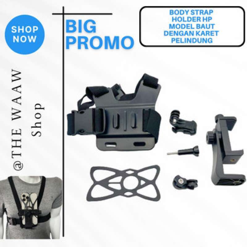 Jual Chest Strap Tali Dada Handphone & Mount Kamera Body Belt Holder Hp ...