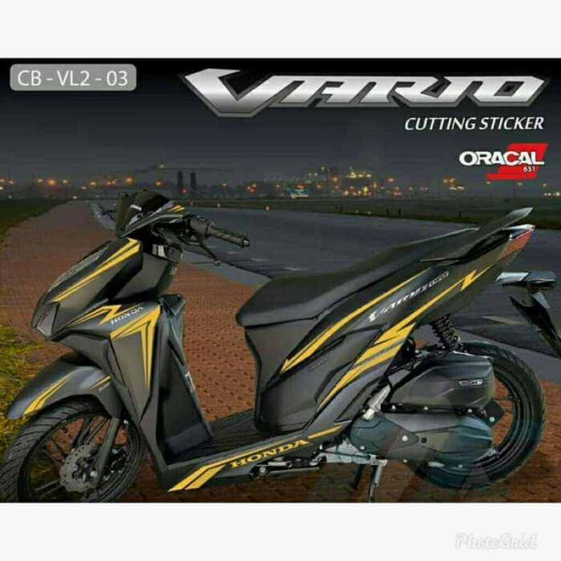 Promo Cutting Sticker Honda Vario 150 Tahun 2020 Oracal651 Diskon 23% ...