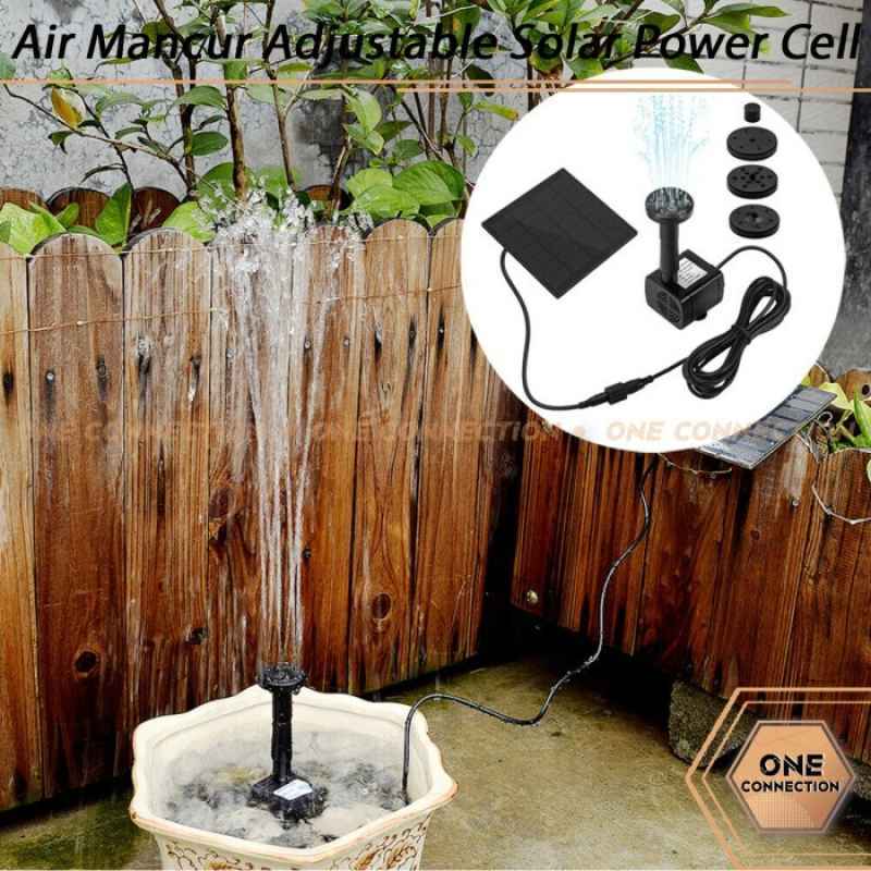 Promo Air Mancur Adjustable Solar Power Cell Pump/pompa Celup Tenaga ...
