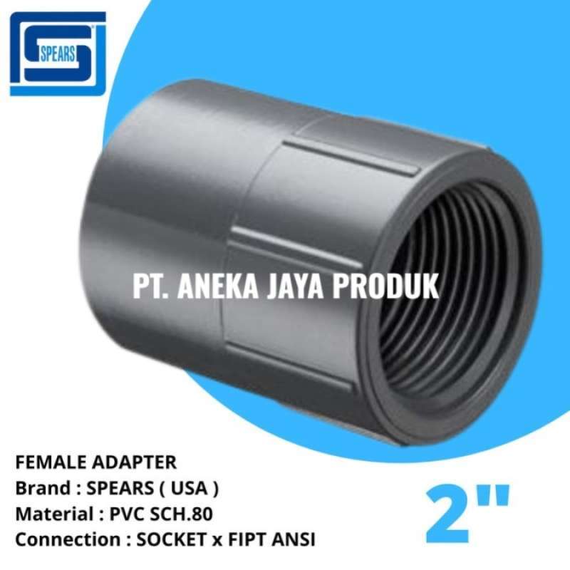 Promo Socket Drat Dalam Pvc Sch80 - Spears (usa) - 2 Inci Diskon 23% Di ...