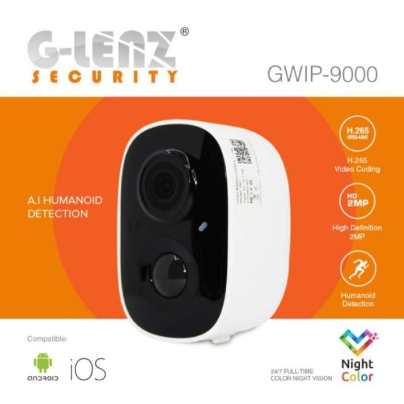 Promo Glenz Smart Battery Ip Camera Cctv - Gwip 9000 (full Hd 2mp ...