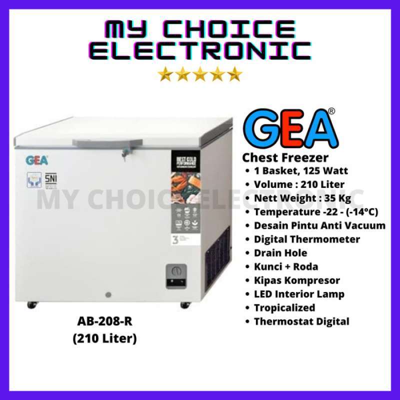 Promo Gea Chest Freezer Ab-208-r Diskon 23% Di Seller Sejahtera Store ...