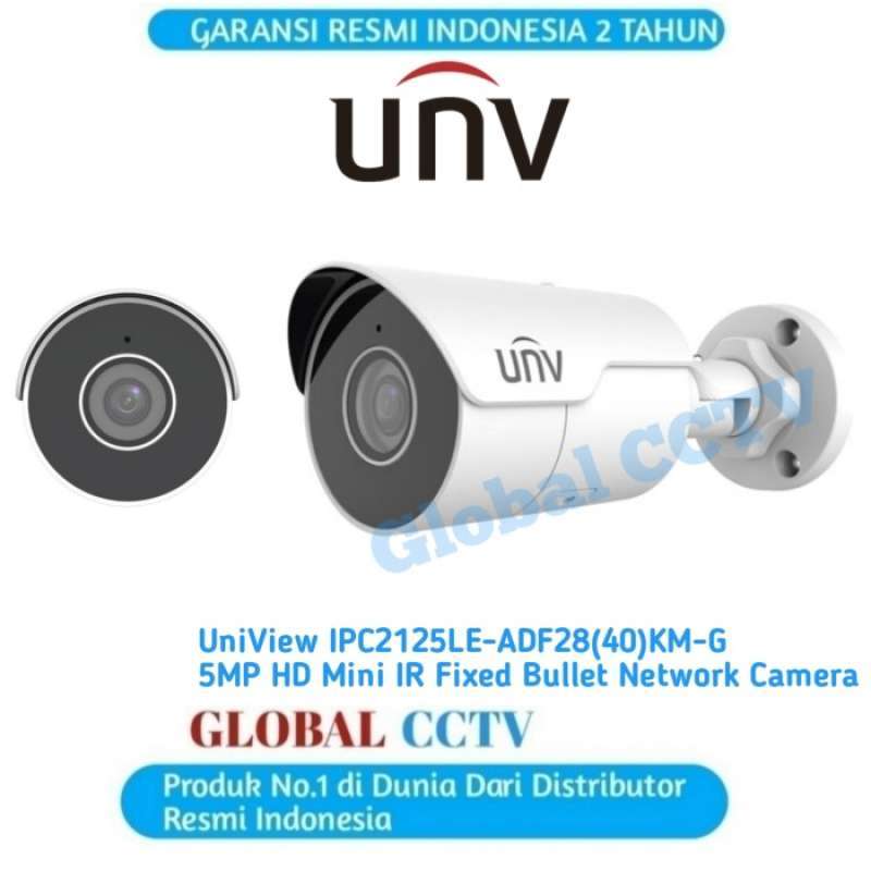 Promo Uniview Ipc2125le-adf40-km-g Ip Camera Unv 5 Mp Outdoor Poe ...