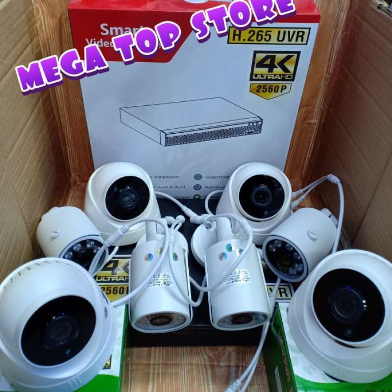 Promo Paket Cctv 8 4k 2560p + Hdd 1 Tb ( Ultra Hd Murni 5mp ) Diskon 23 ...