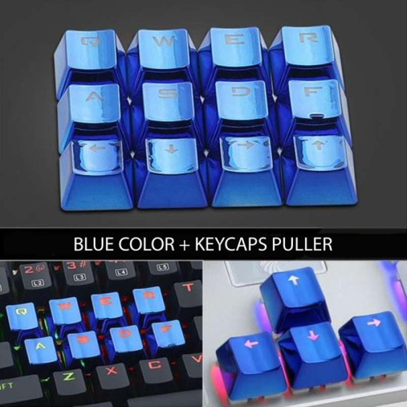 Promo Alcha Keycaps Modifier Metal Coating Wasd + Arrow Mechanical ...