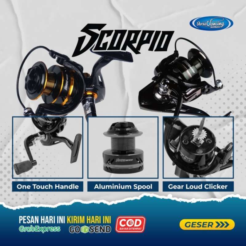 Promo Reel Spinning Centro Scorpio 6 Ball Bearing Graphite Body Spool ...