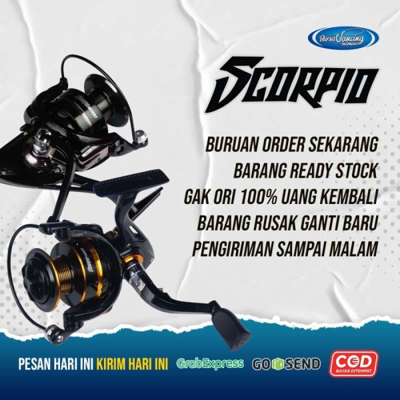 Promo Reel Spinning Centro Scorpio 6 Ball Bearing Graphite Body Spool ...