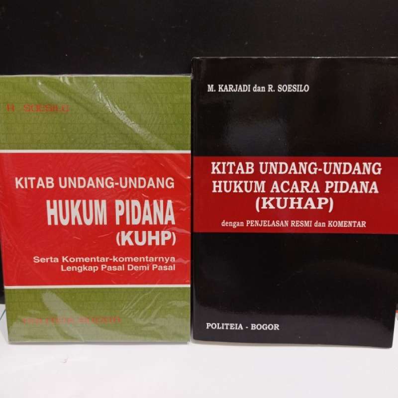 Jual 2 Buku Kitab Undang-undang Kuhp & Kuhap. By. R. Soesilo Di Seller ...
