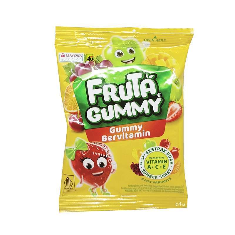 Promo Mayora Fruta Gummy - Permen Gumi Bervitamin - 25 Gr Diskon 17% Di ...