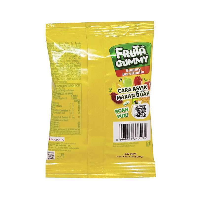 Promo Mayora Fruta Gummy - Permen Gumi Bervitamin - 25 Gr Diskon 17% Di ...