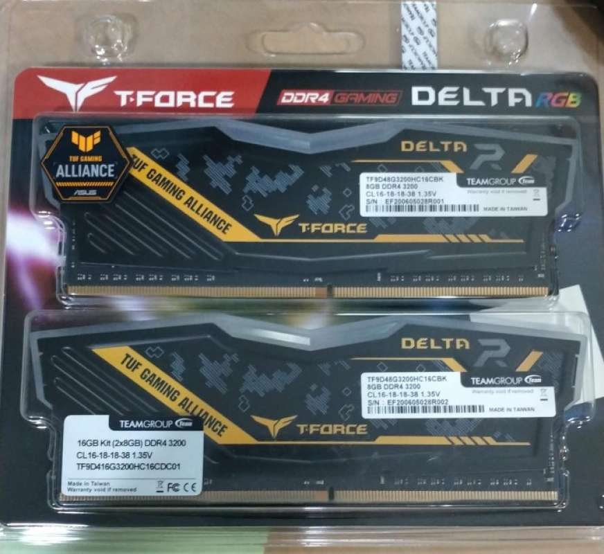 Promo Team Tforce Delta Rgb Tuf Ddr4 16gb (2x8gb) 3200mhz - Gaming Pc ...