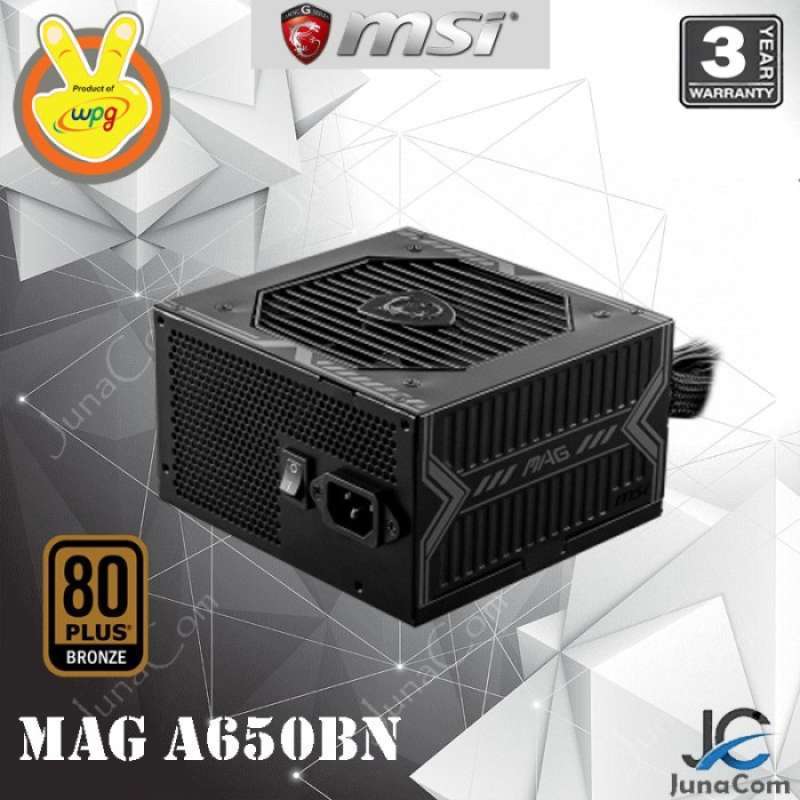 Promo Msi Mag A650bn 650w 80+ Bronze [psu] Diskon 23% Di Seller Scrollbox Store - Cengkareng ...
