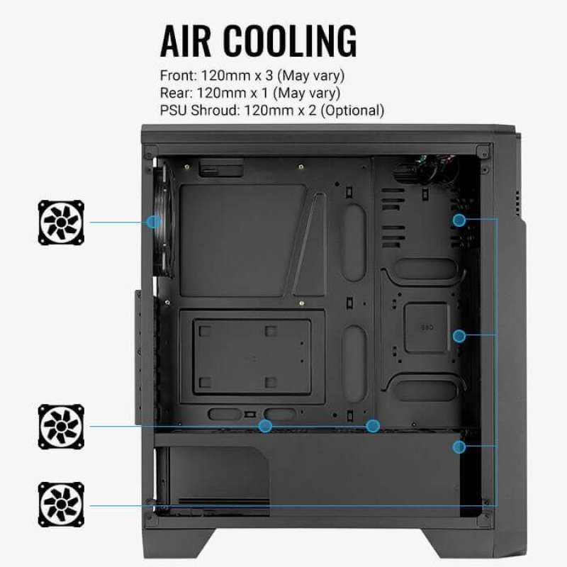 Promo Aerocool Ore Saturn Frgb Mid Tower Case Tempered Glass Diskon 23% Di Seller Scrollbox ...