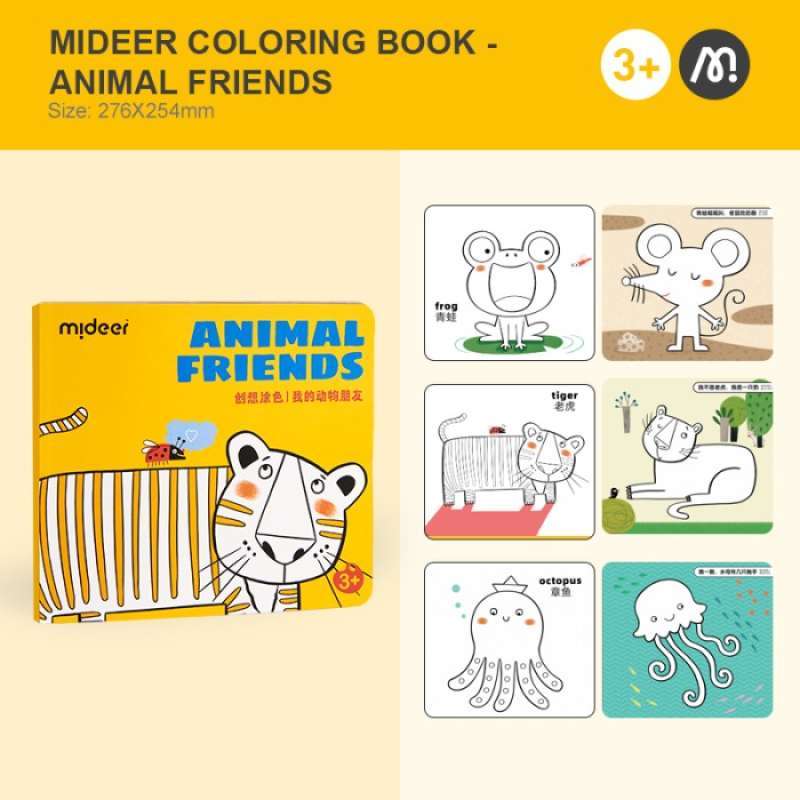 Jual Mideer First Coloring Book Mainan Mewarnai Edukasi Anak - Animal ...