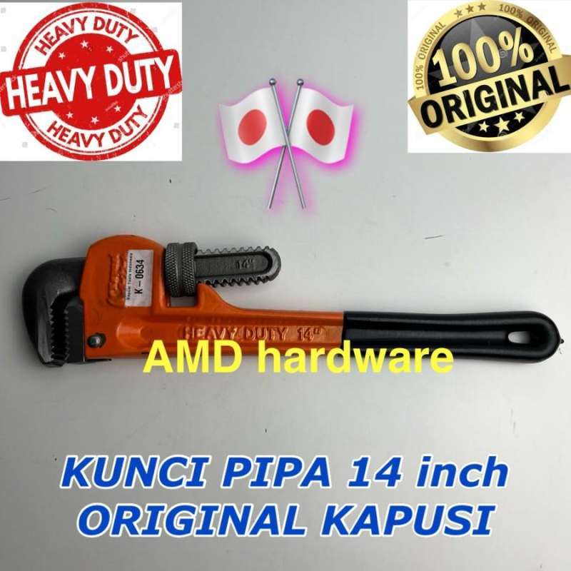 Jual Kunci Pipa 14 Inchi Pipe Wrench Heavyduty Buka Paralon Tekiro ...