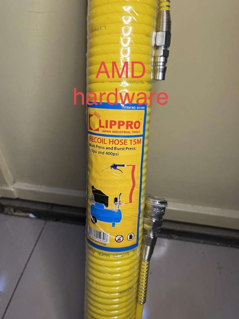 Jual Selang Angin Spiral 15 Meter Taiwan Recoil Hose Kompresor 15m ...